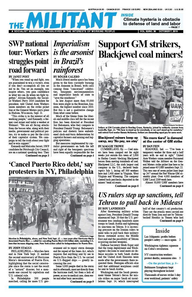 25, 50 and 75 Years Ago – The Militant