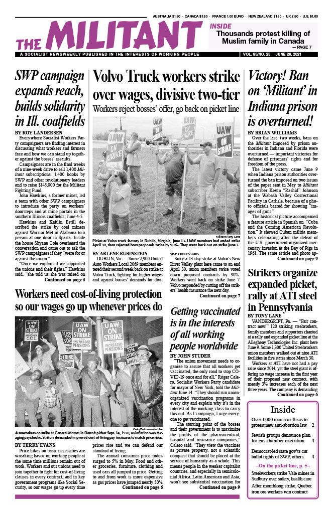 Volvo Truck workers strike over wages, divisive two-tier – The Militant