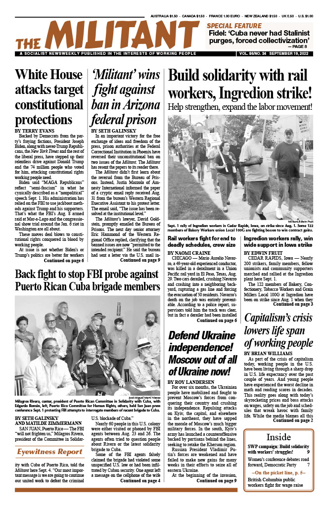 ‘Militant’ wins fight against ban in Arizona federal prison – The Militant