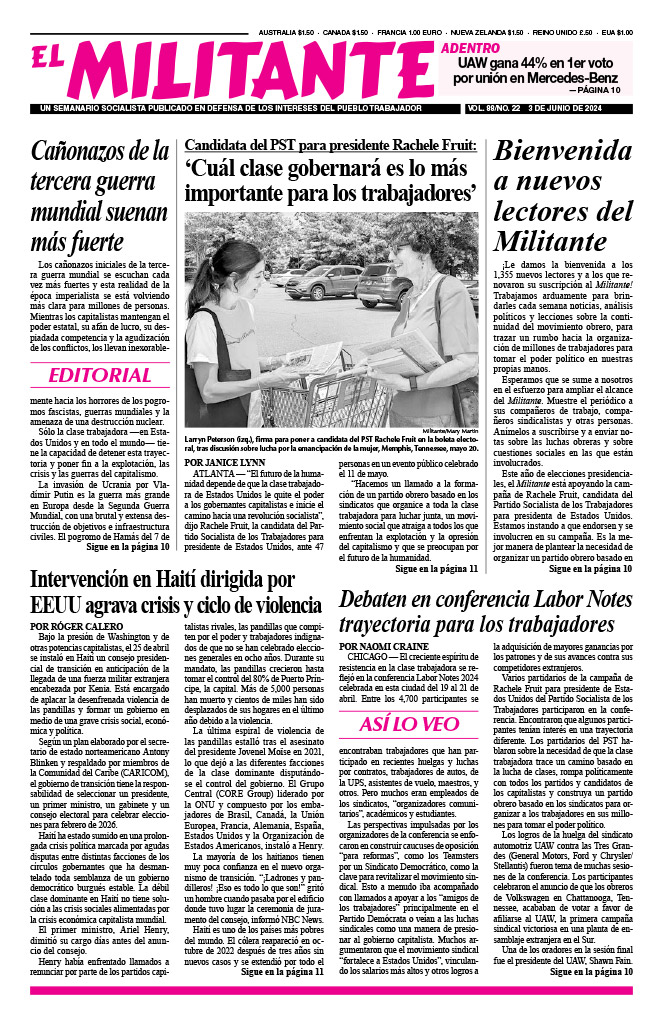 Make a donation – The Militant