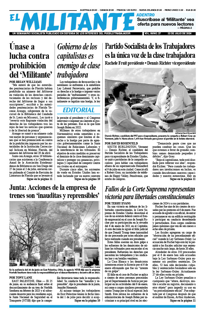 Events – The Militant