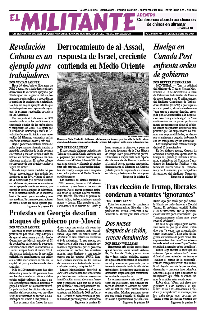 25, 50 and 75 Years Ago – The Militant