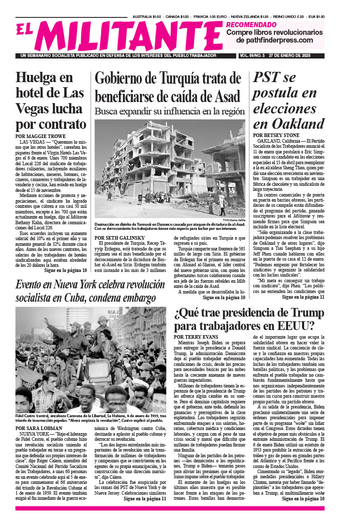 SWP uses ‘Militant’ to discuss world politics, class struggle – The ...