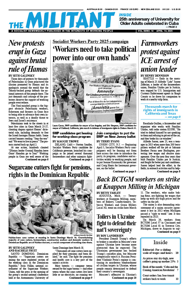 Join campaign to put the SWP on New Jersey ballot – The Militant