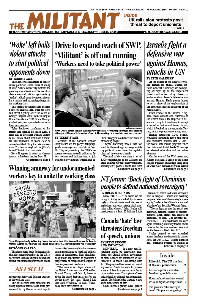 UK rail union protests gov’t threat to deport unionists – The Militant