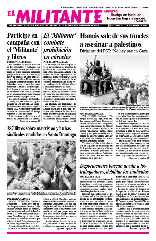 About The Militant Newspaper – The Militant