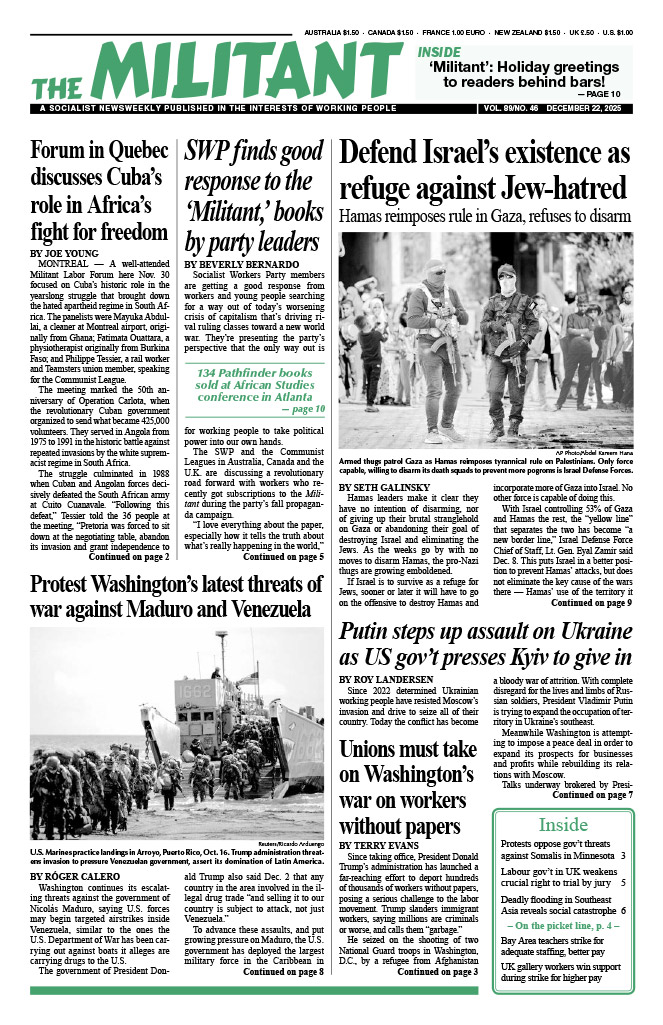 Protests oppose gov’t threats against Somalis in Minnesota – The Militant